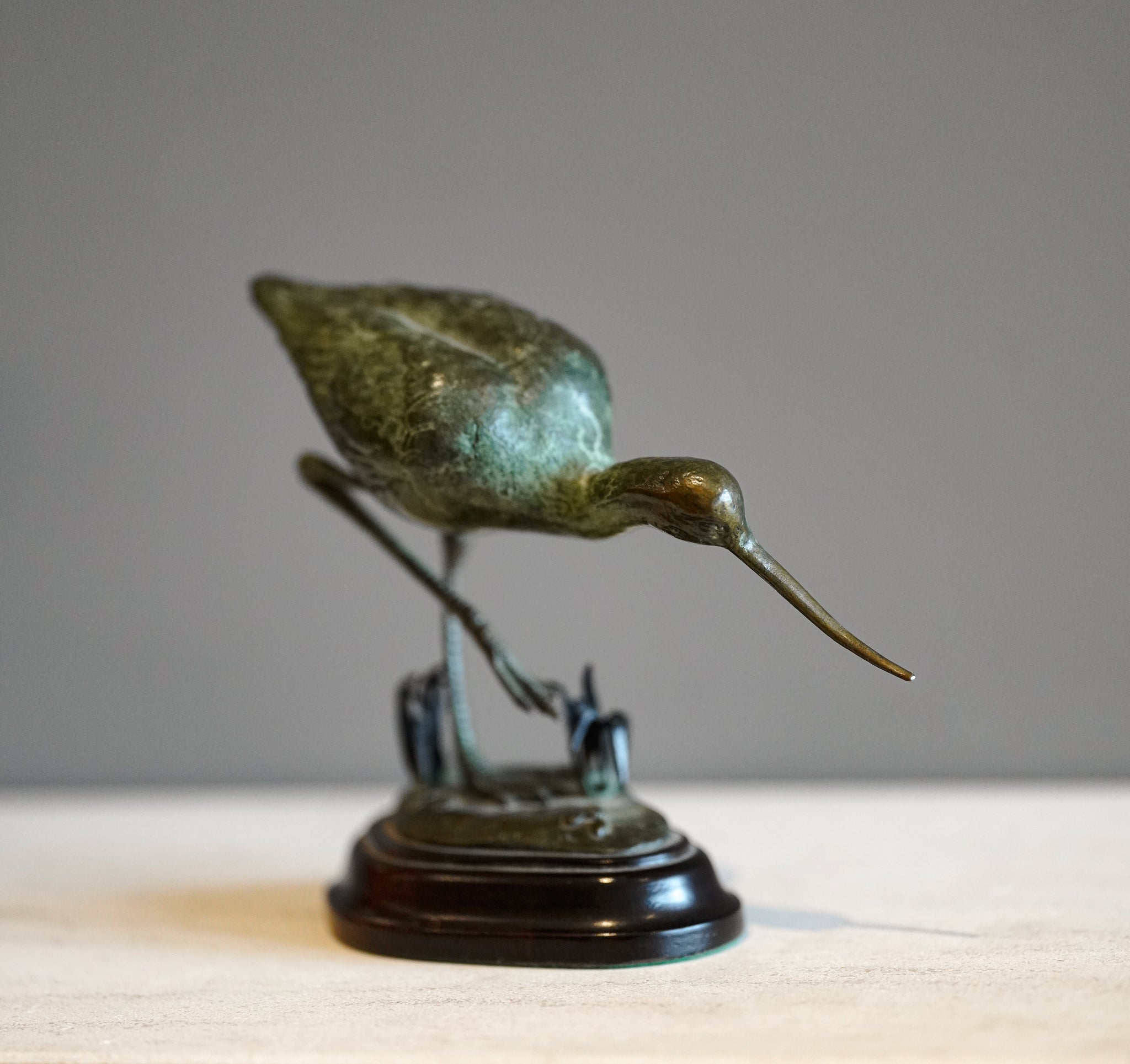 Patricia Northcroft Bronze - Avocet Naturalistic Pose amongst reeds ...