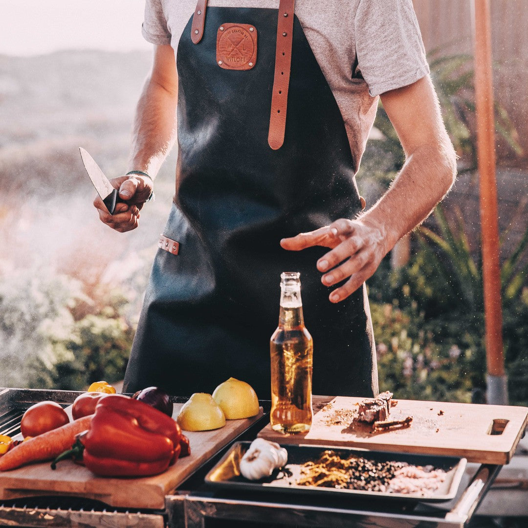Witloft Large Leather Apron in Black/Cognac – Bonk & Co